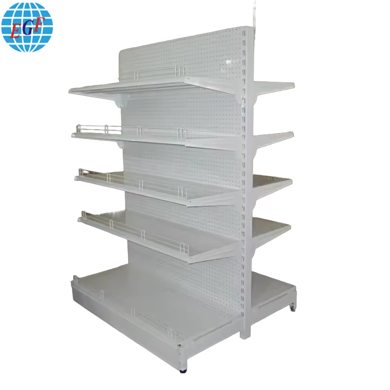 Custom Double Side Back Hole Board Five Layers Supermarket Display ...