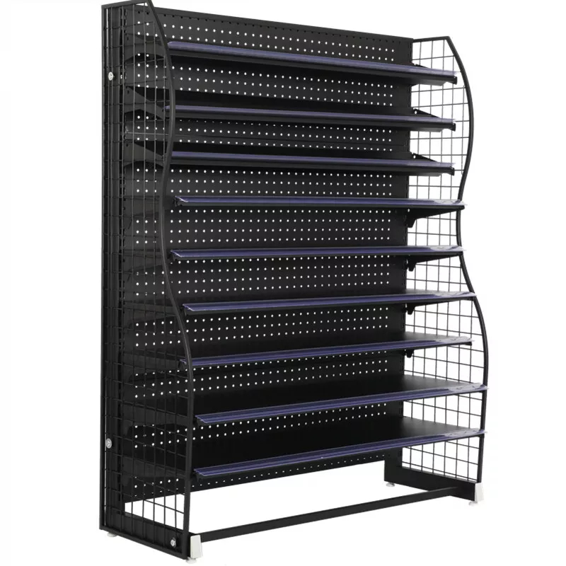 Custom Versatile 9-Tier Retail Display Rack with Price Tag Strips ...
